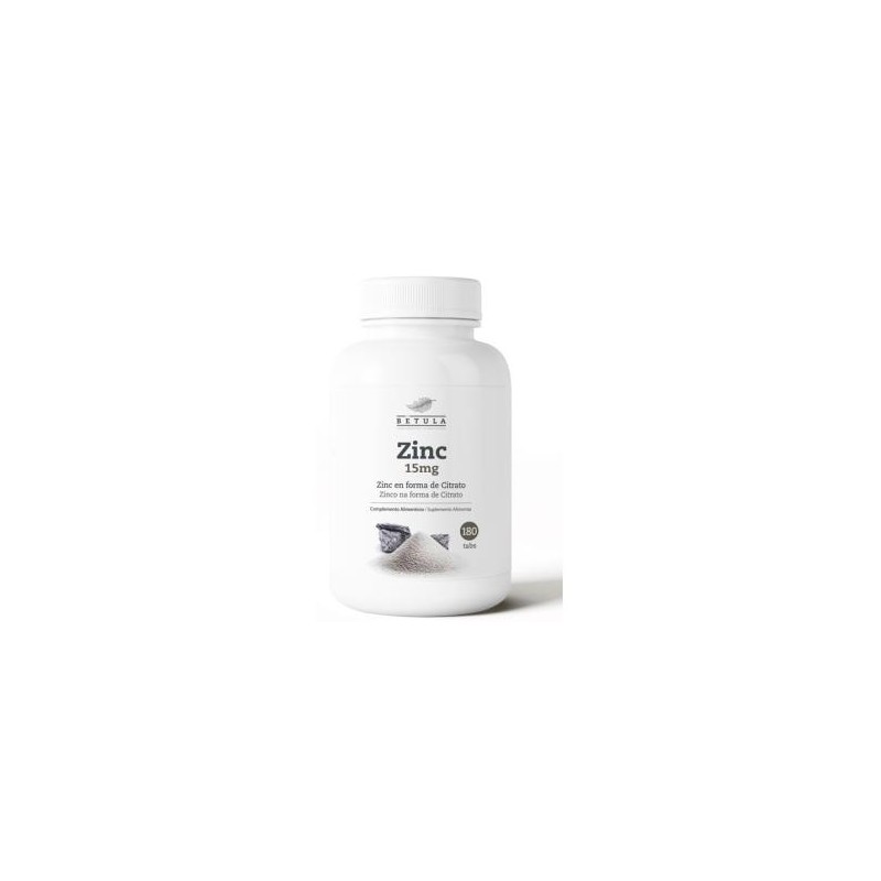 Zinc 15 mg Betula - 180 Comprimidos